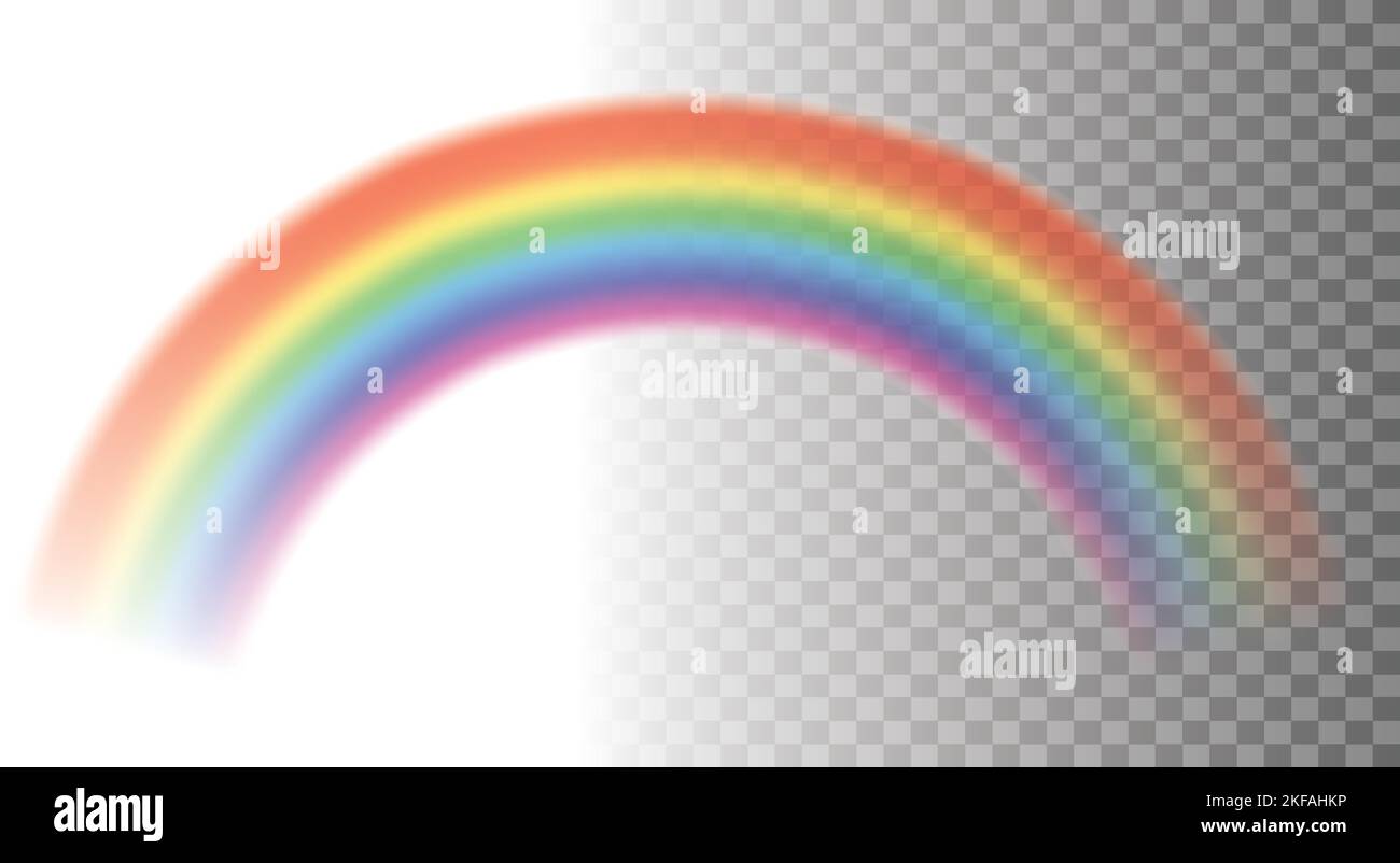 Rainbow design element with transparency Stock Vector Image & Art - Alamy