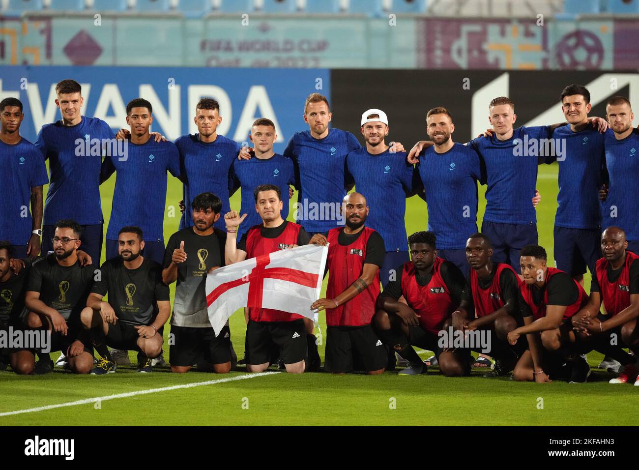 England players during a Community Engagement event with the Workers ...