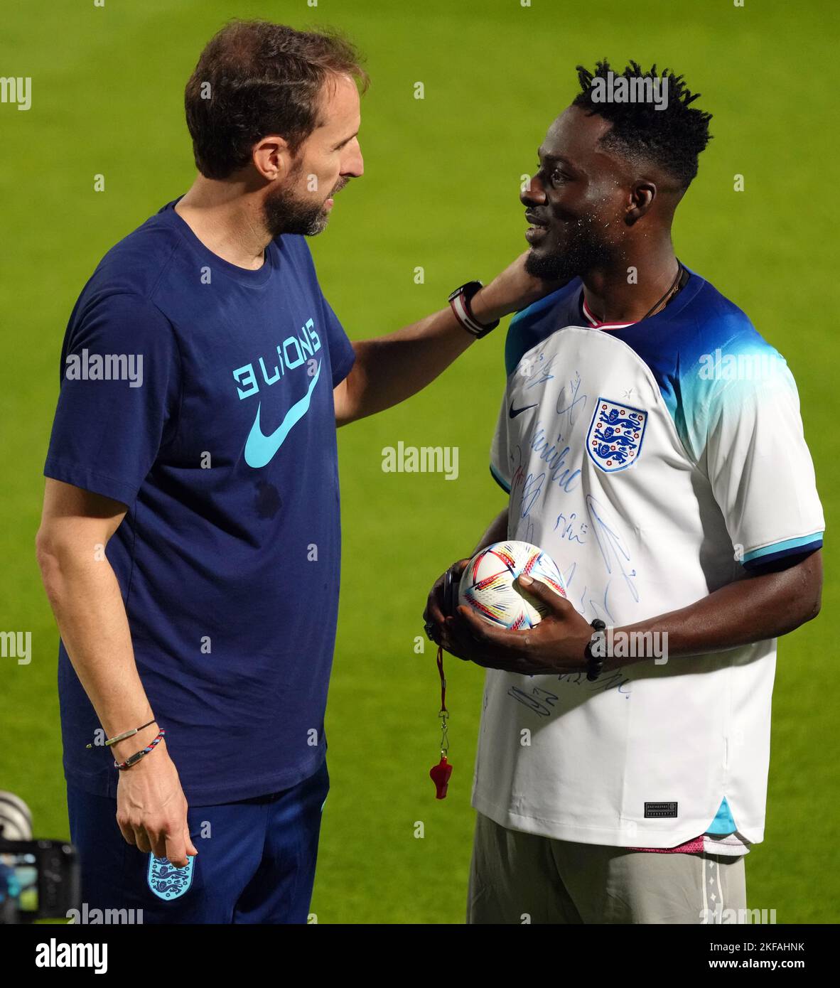 England manager Gareth Southgate during a Community Engagement event ...