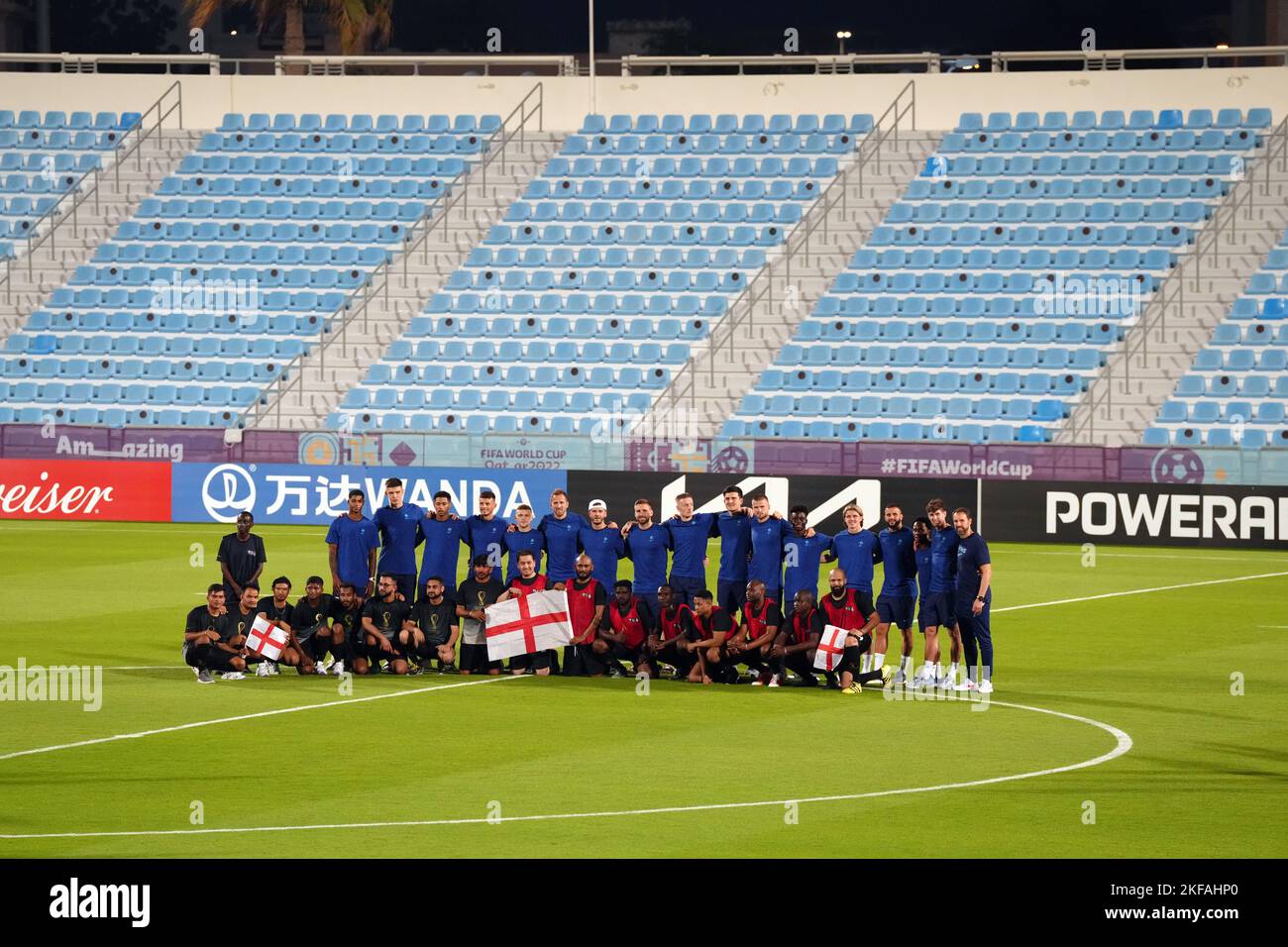 England players during a Community Engagement event with the Workers ...