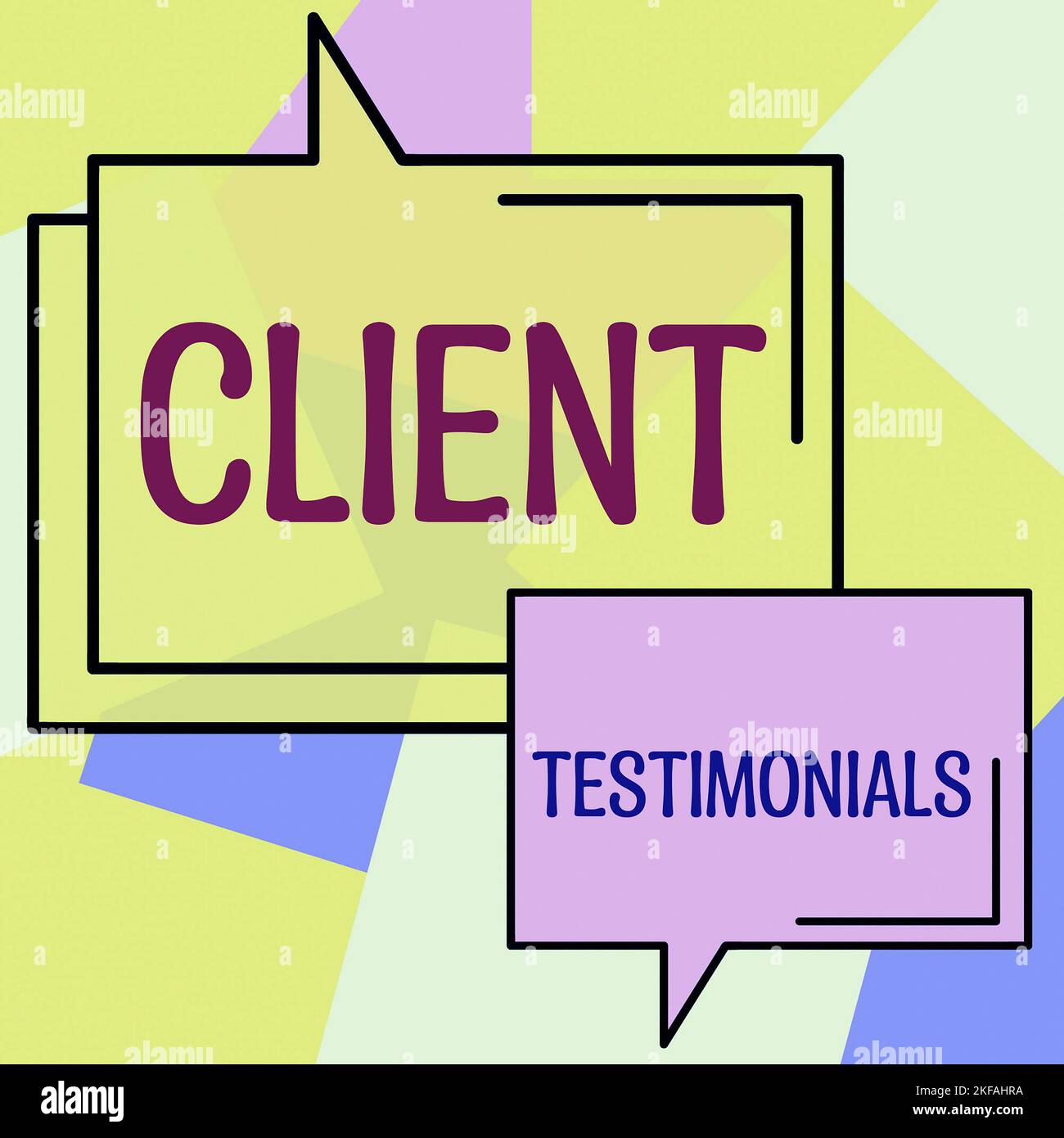 Sign displaying Client Testimonials. Word for Written Declaration ...