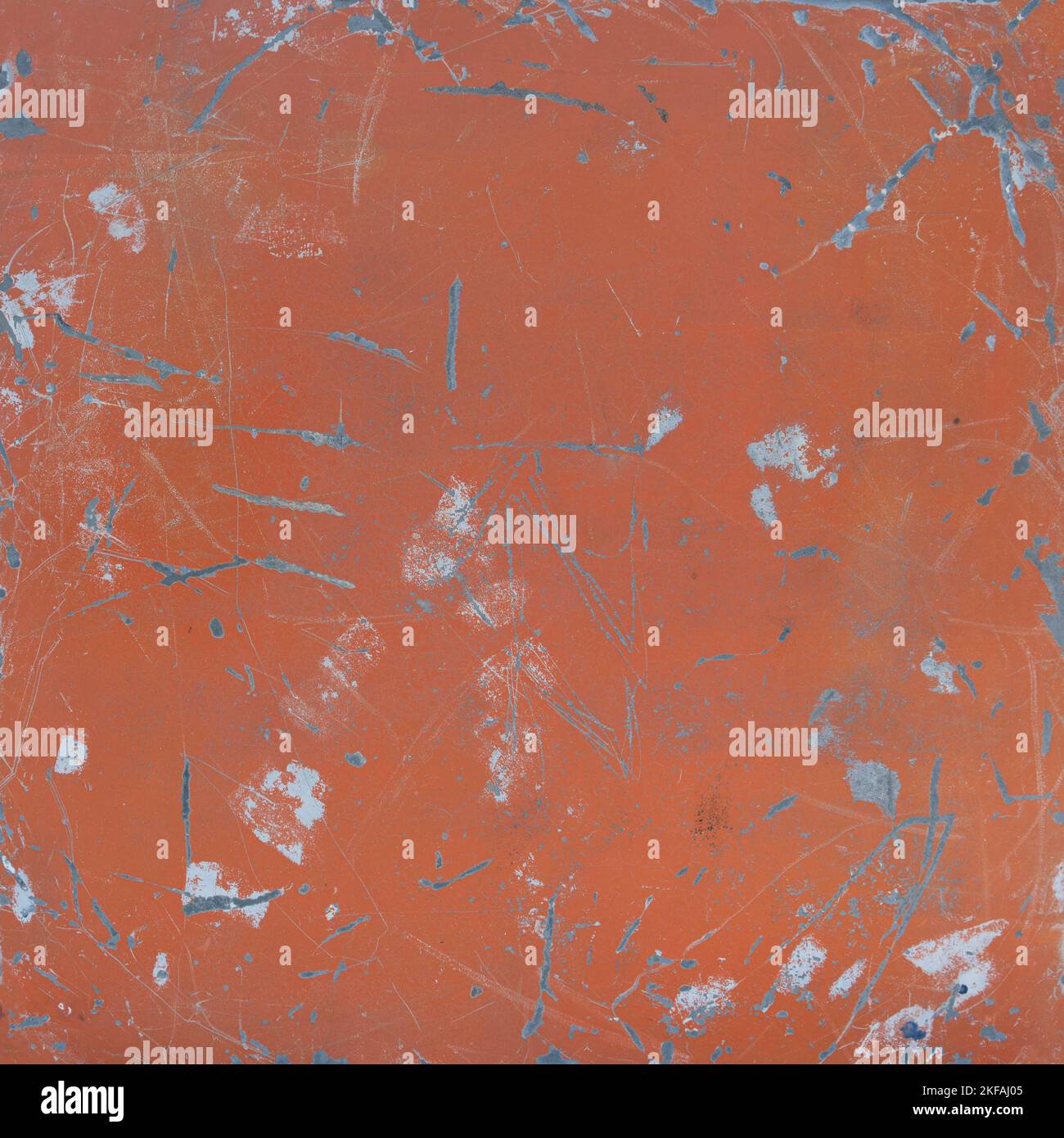 Texture of painted metal surface with rust and heavy scratches Stock ...