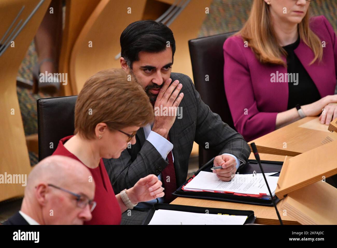 Edinburgh, Scotland, UK. 17th Nov, 2022. PICTURED: Humza Yousaf MSP ...