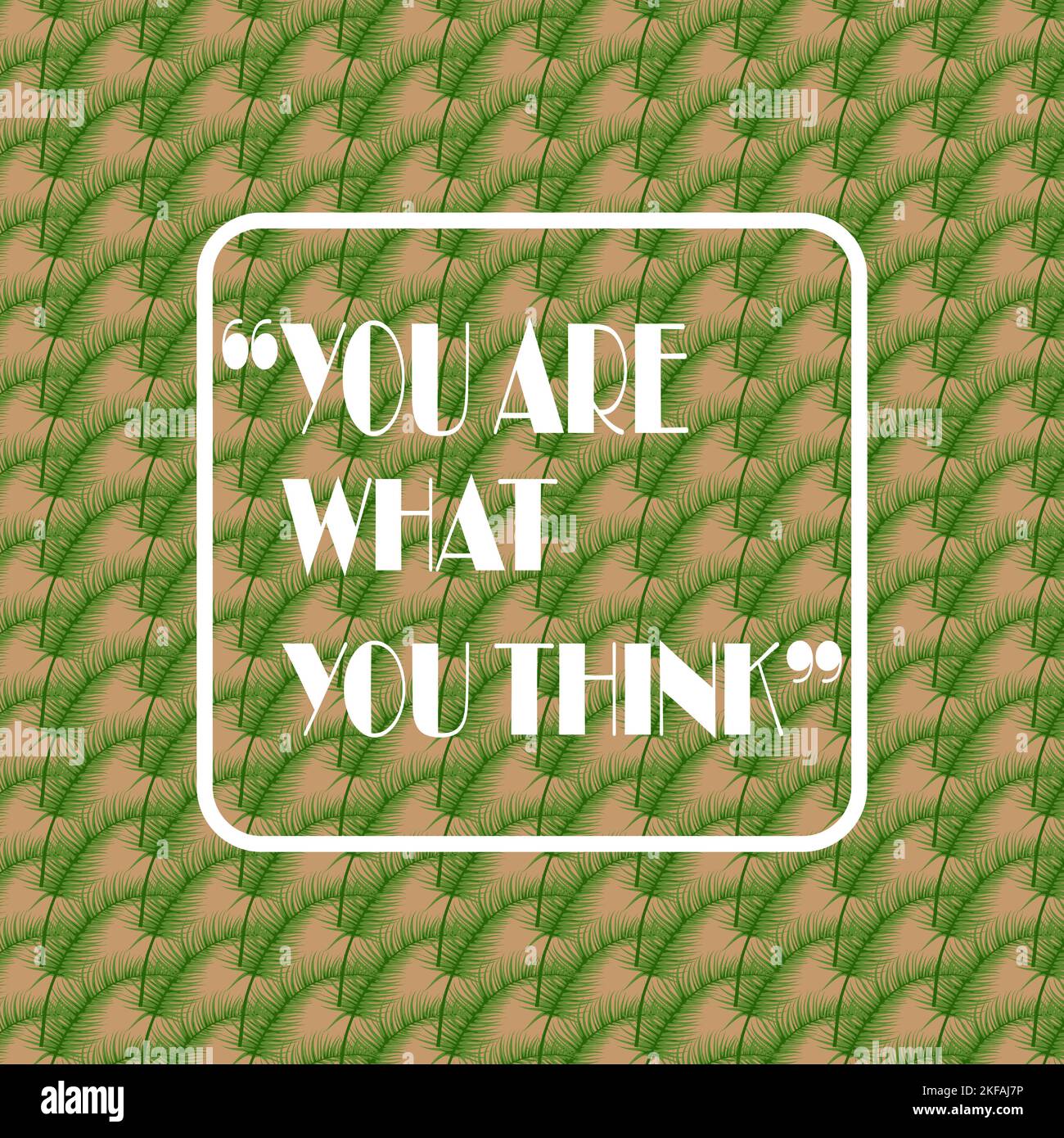 Flat tropical leaf frame backround. Space text. Vector illustration ...