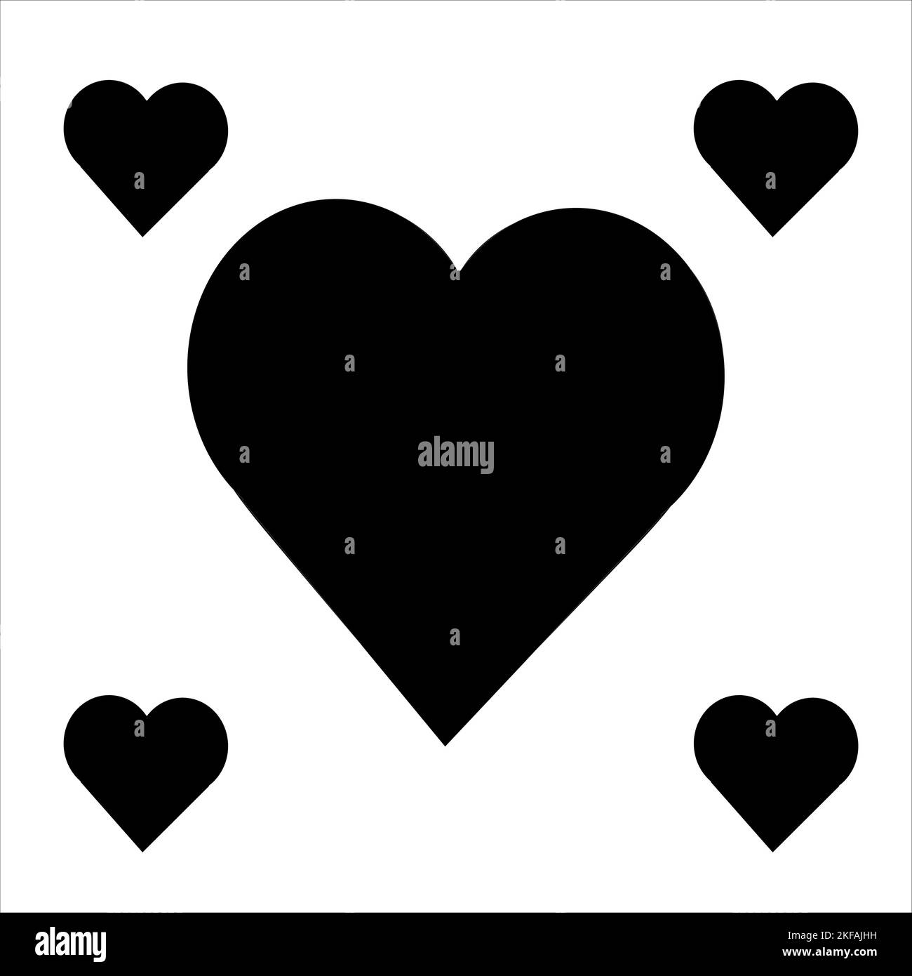 Thick Black Heart Outline