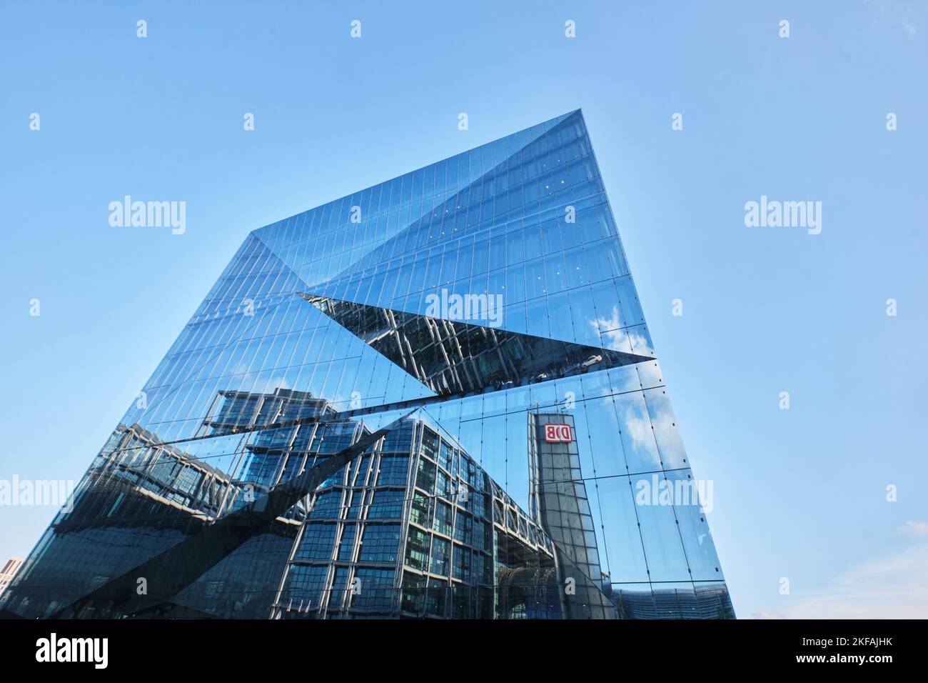 Berlin, Germany - Sept 2022: View of the modern and architectural Cube ...