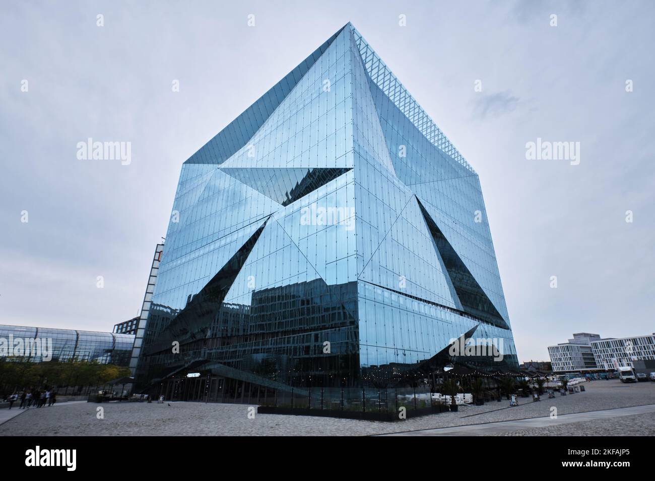 Berlin, Germany - Sept 2022: View of the modern and architectural Cube ...