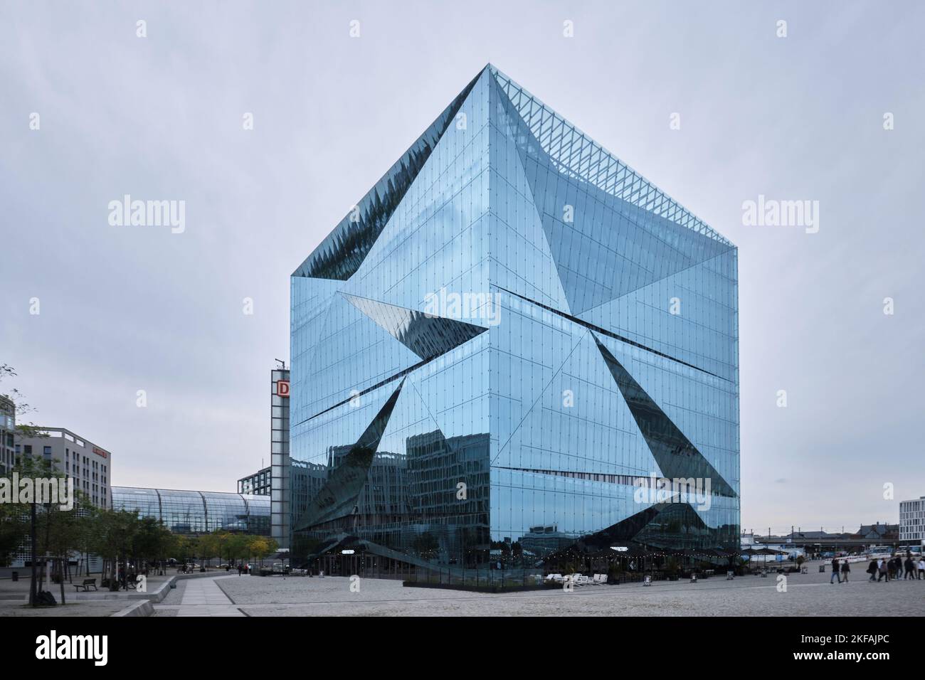 Berlin, Germany - Sept 2022: View of the modern and architectural Cube ...