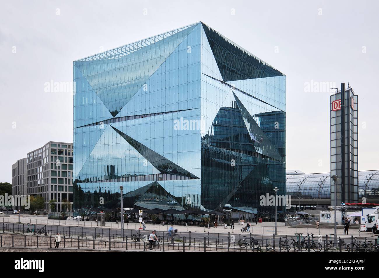 Berlin, Germany - Sept 2022: View of the modern and architectural Cube ...