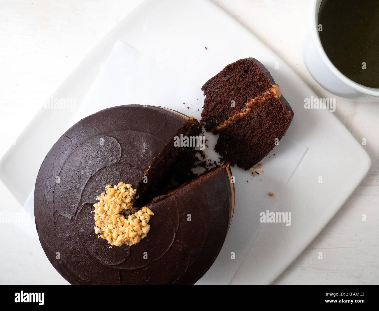 Slice gluten free chocolate hi-res stock photography and images - Alamy