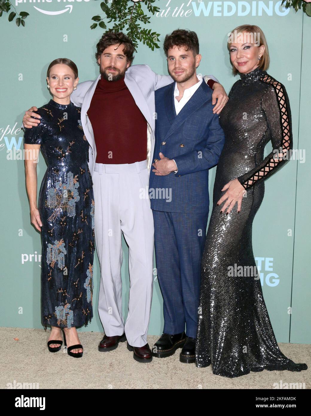 LOS ANGELES - NOV 16: Kristen Bell, Dustin Milligan, Ben Platt, Allison ...
