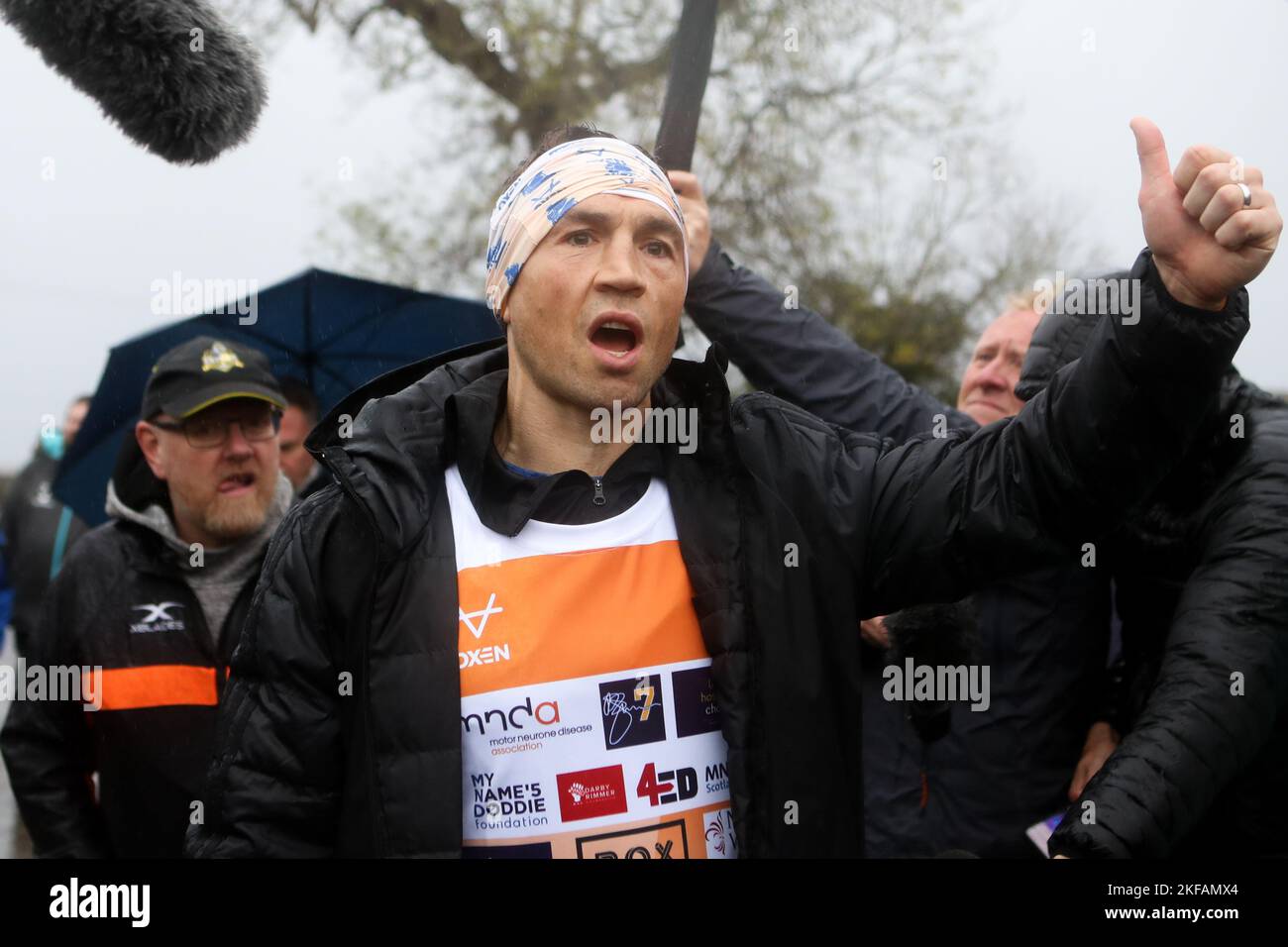 Kevin Sinfield during day five of the Ultra 7 in 7 Challenge from ...