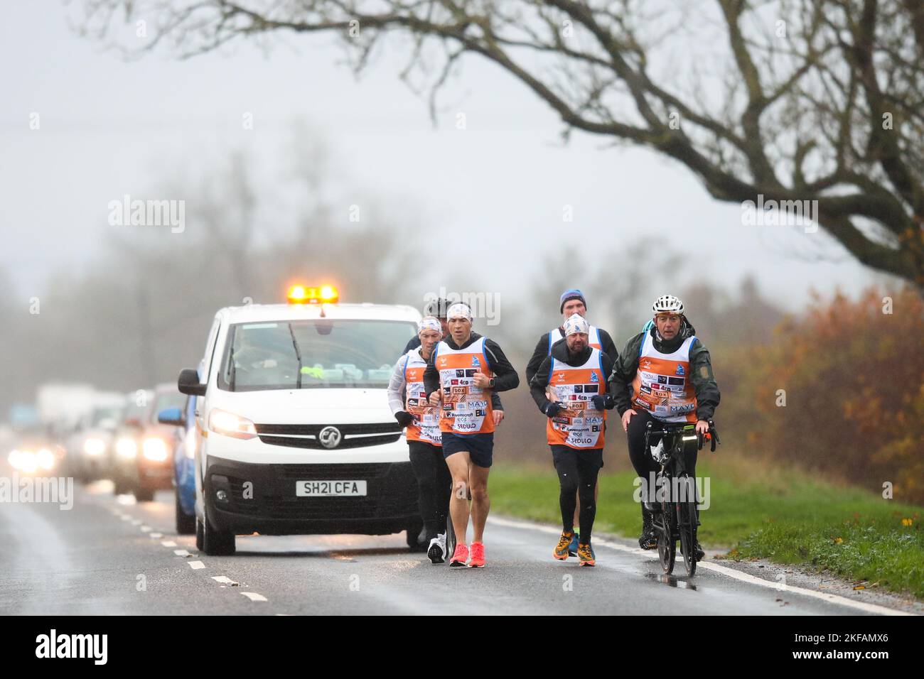 Kevin Sinfield during day five of the Ultra 7 in 7 Challenge from ...