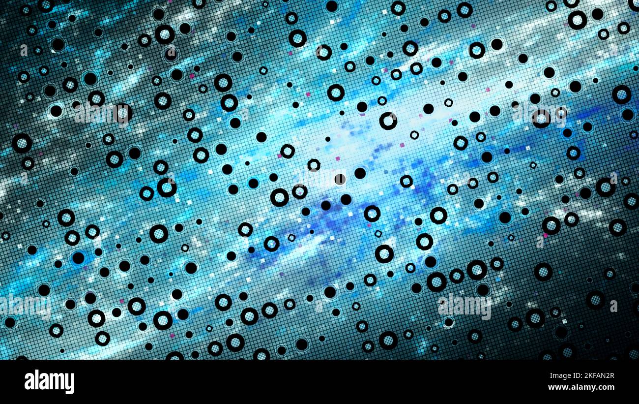 Blue glowing cloud engineering concept, computer generated abstract background, 3D rendering ...