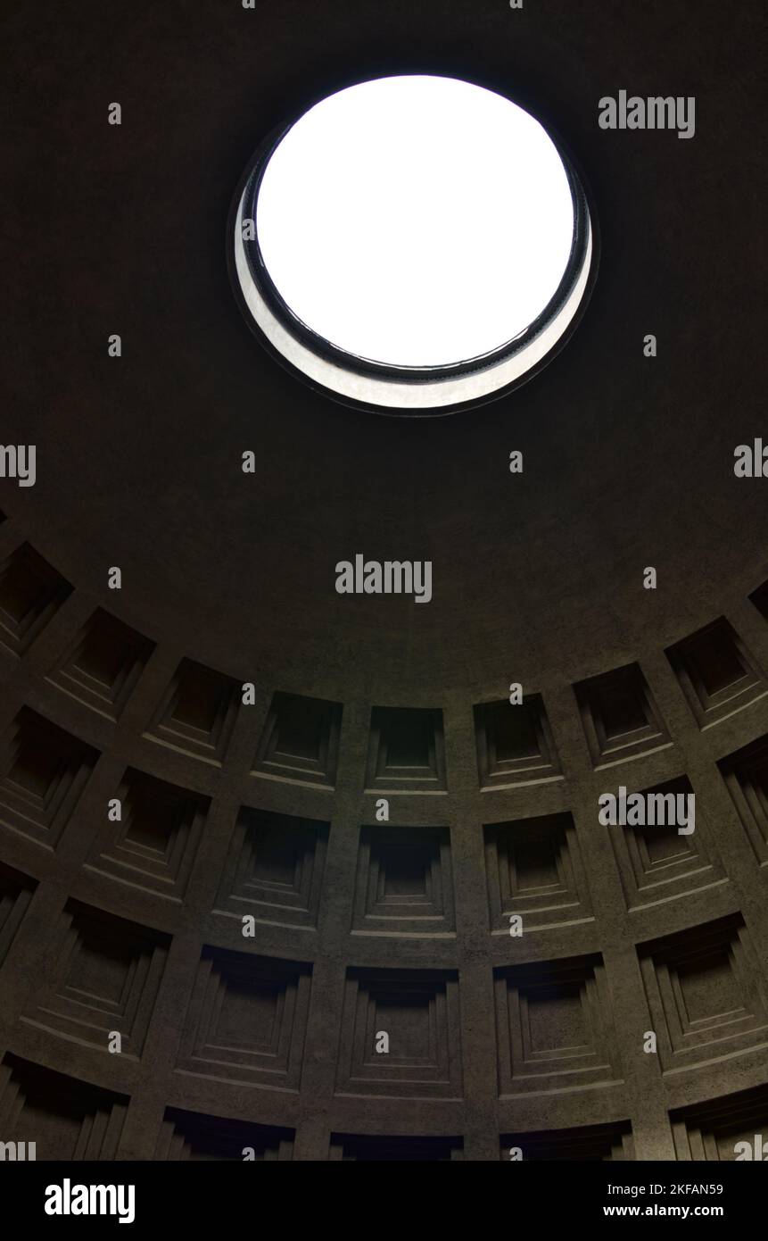 pantheon rome italy ancient masterpiece of architecture old dome Stock ...