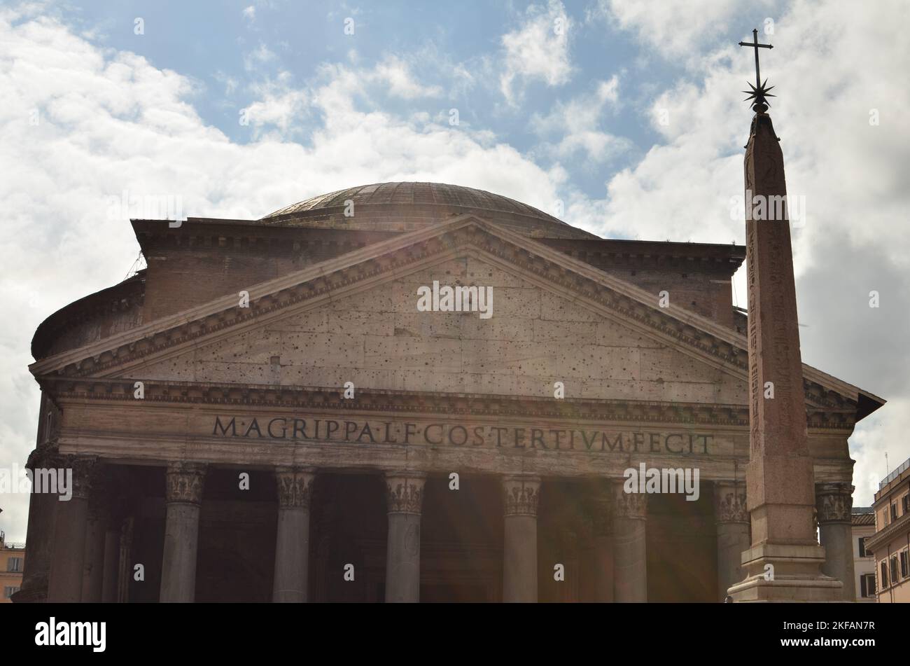 pantheon rome italy ancient masterpiece of architecture old dome Stock ...