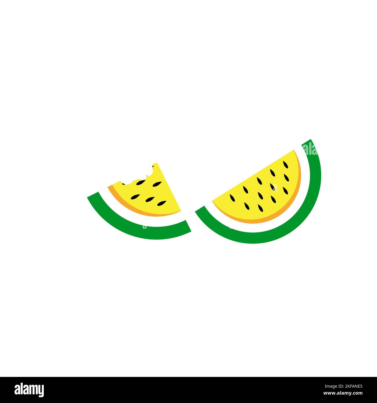 Watermelon cute vector illustration, fresh slice of watermelon graphic ...