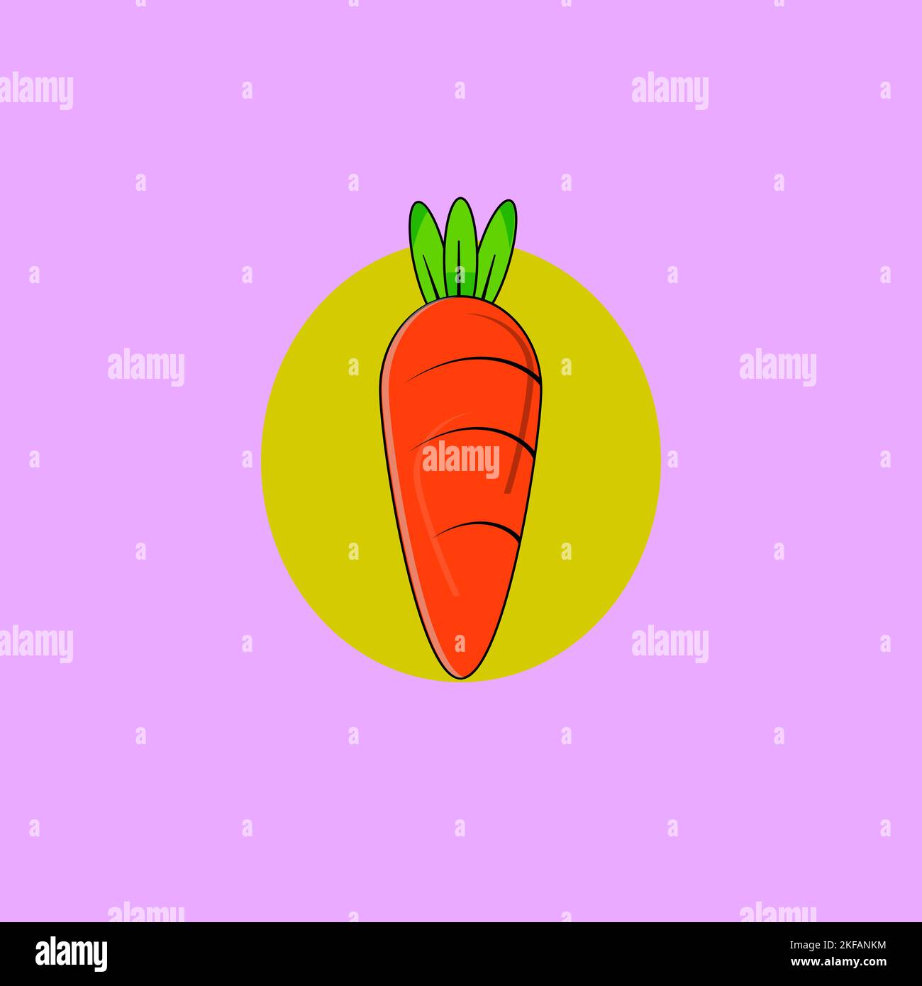 Carrot icon. Vector illustration, Isolated carrot vector with simple ...