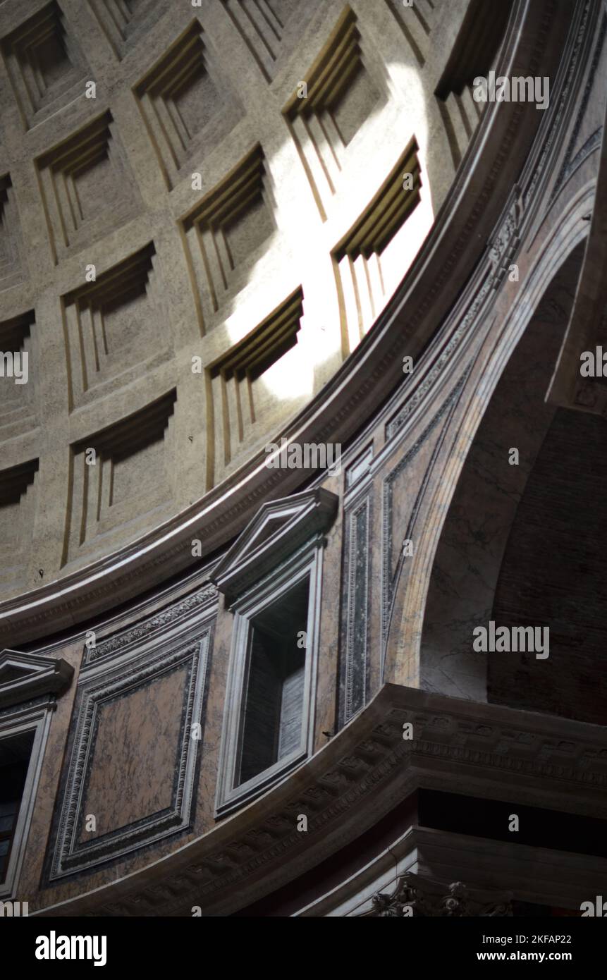 pantheon rome italy ancient masterpiece of architecture old dome Stock ...