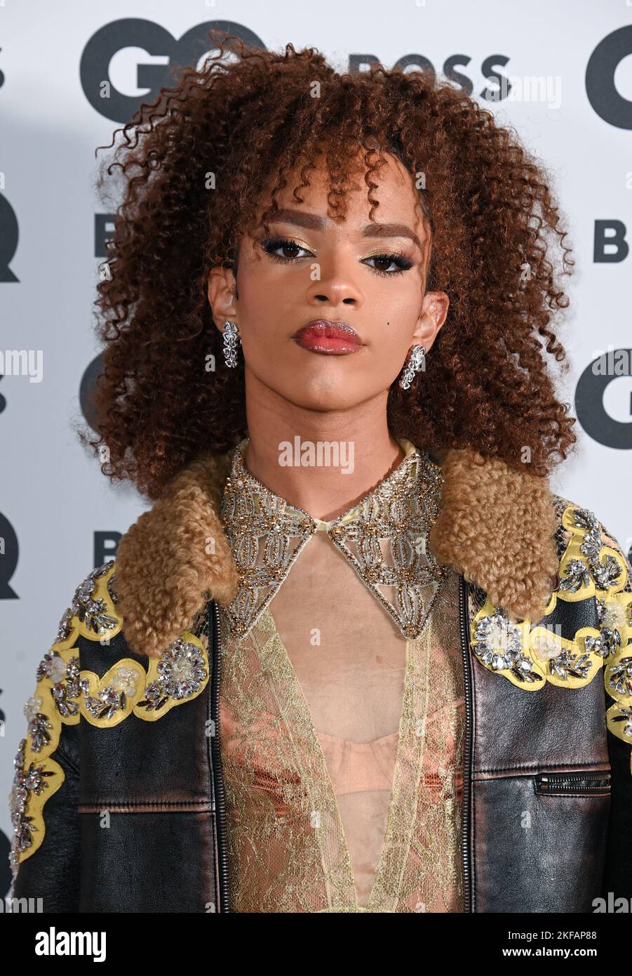 November 16th, 2022, London, UK. Yasmin Finney arriving at The GQ Men of the Year Awards 2022 ...