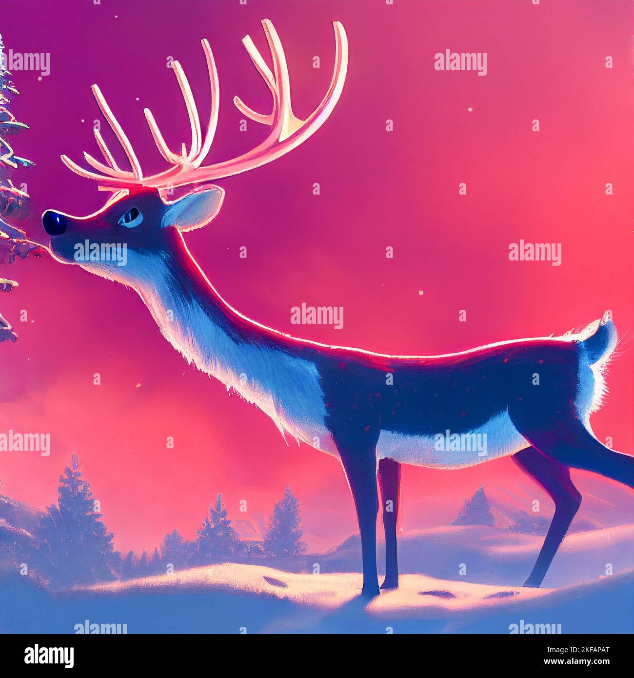A colourful illustration of the Rudolf the red nose reindeer Stock ... A colourful illustration of the Rudolf the red nose reindeer Stock ...