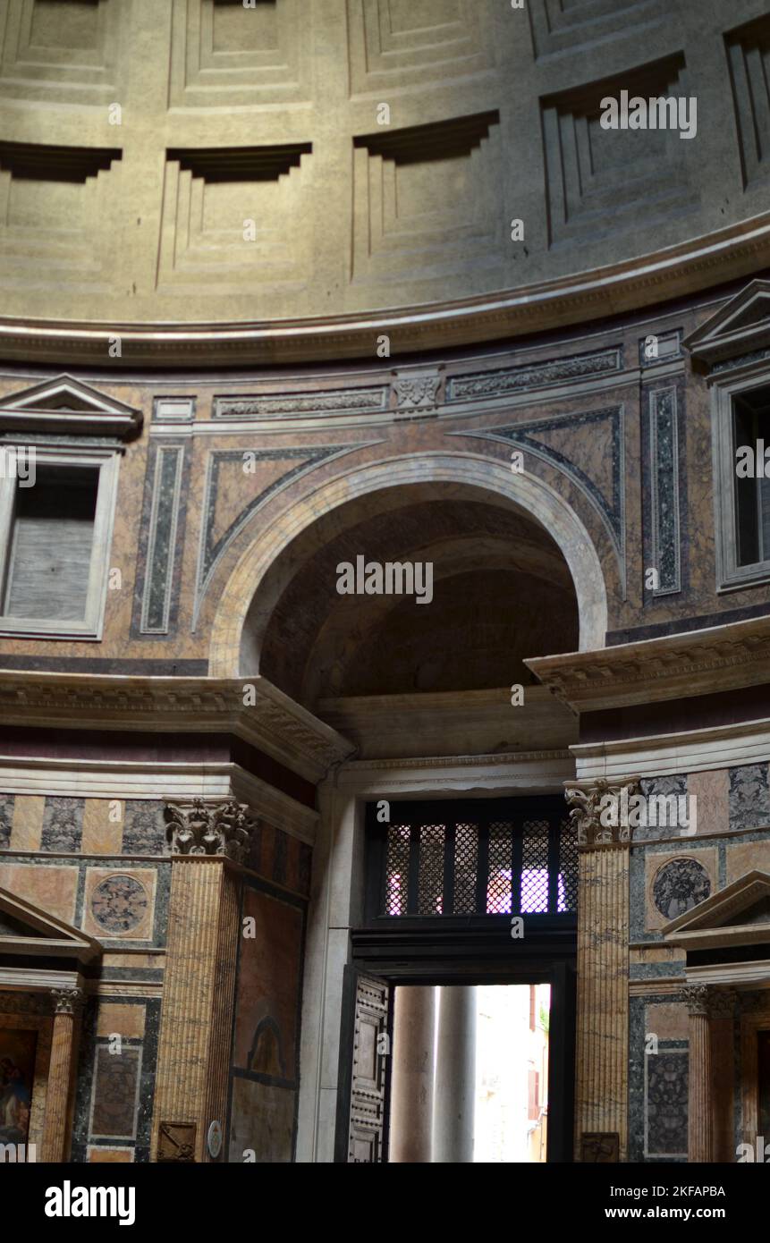 pantheon rome italy ancient masterpiece of architecture old dome Stock ...