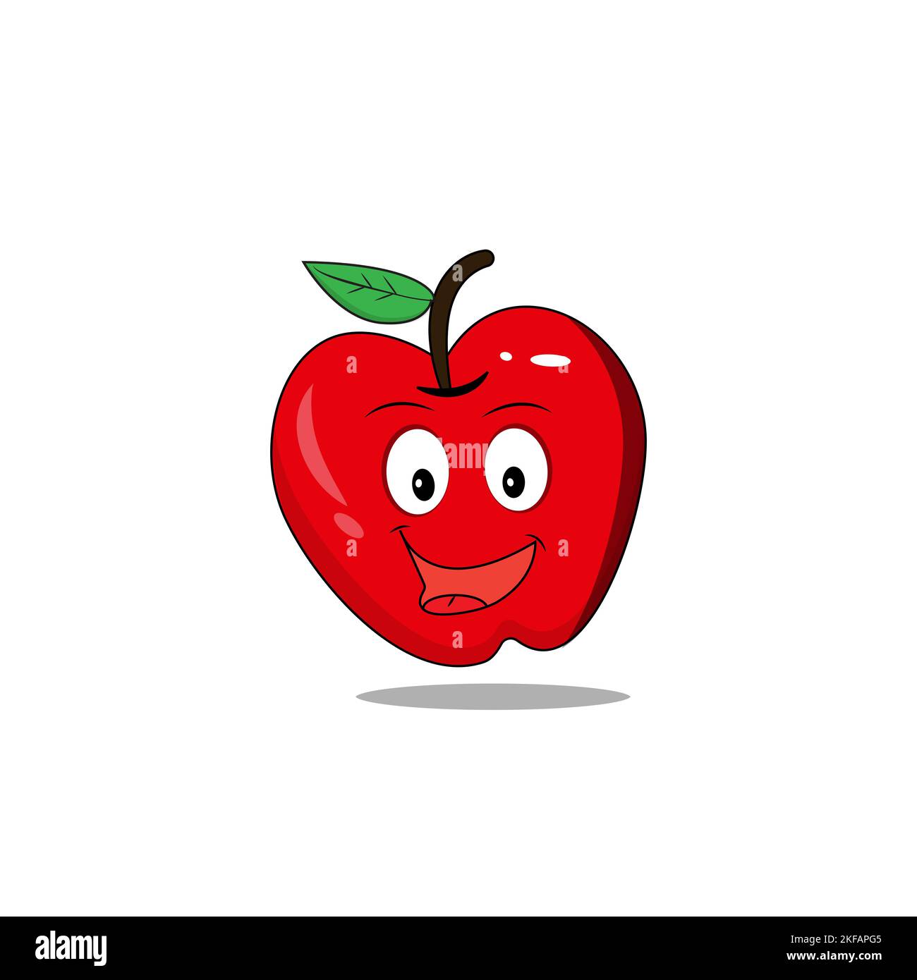 Happy cute smiling fruit face set. Vector flat kawaii cartoon character ...