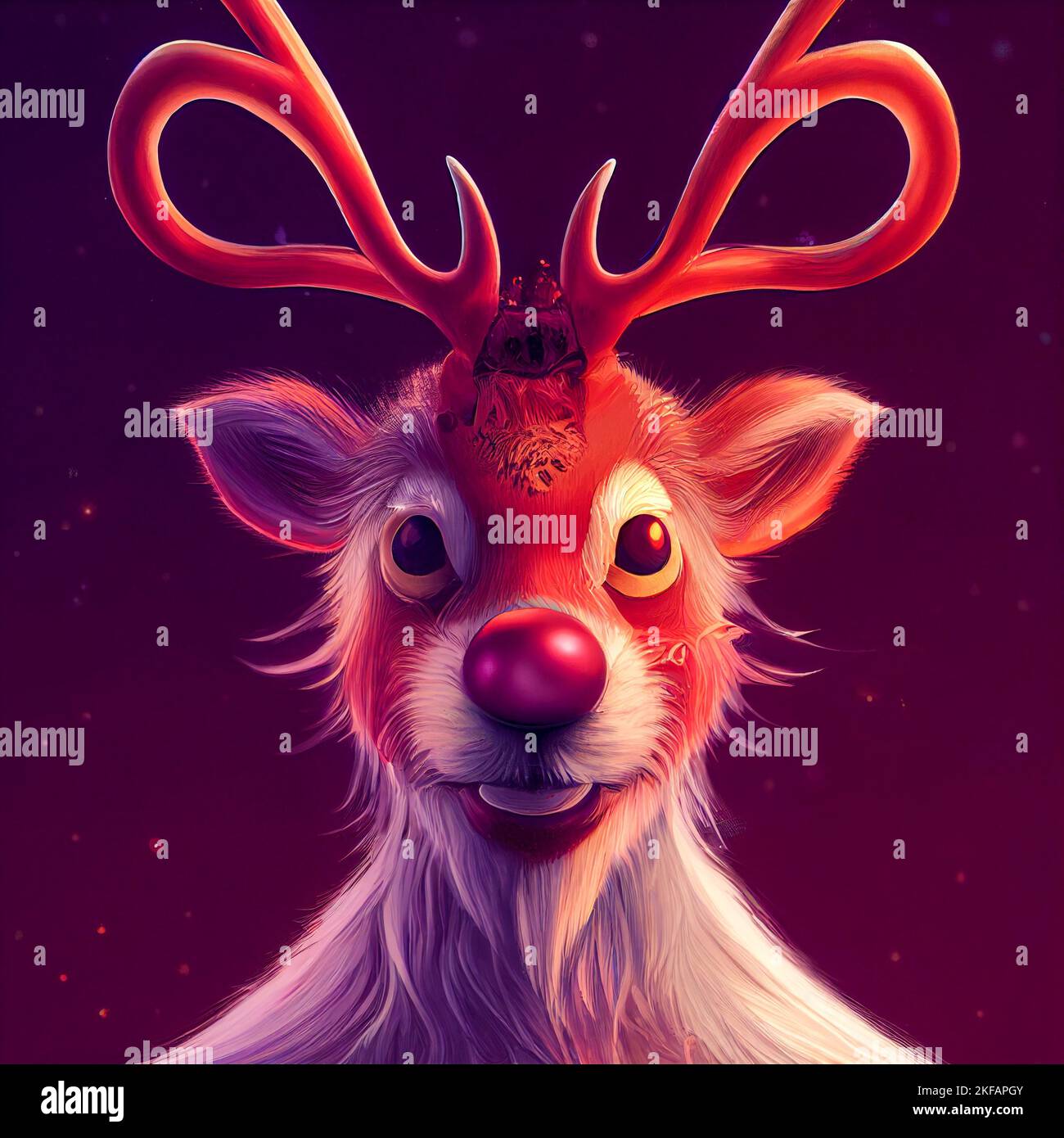A colourful illustration of the Rudolf the red nose reindeer Stock ... A colourful illustration of the Rudolf the red nose reindeer Stock ...
