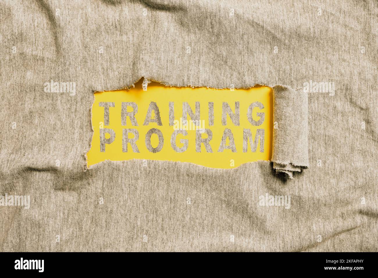 Sign displaying Training Program. Internet Concept learn specific knowledge or skills to improve ...