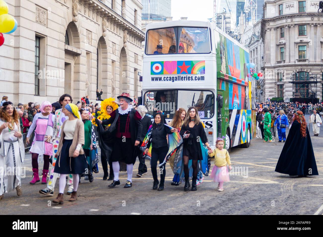 CCA Galleries float at the Lord Mayor's Show parade in the City of ...