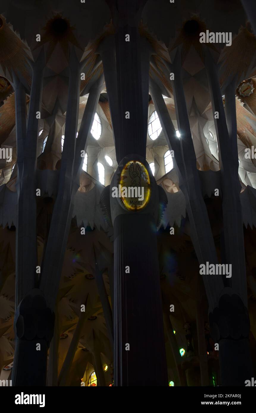 Sagrada Familia Antoni Gaudi cathedral detail architecture Stock Photo - Alamy