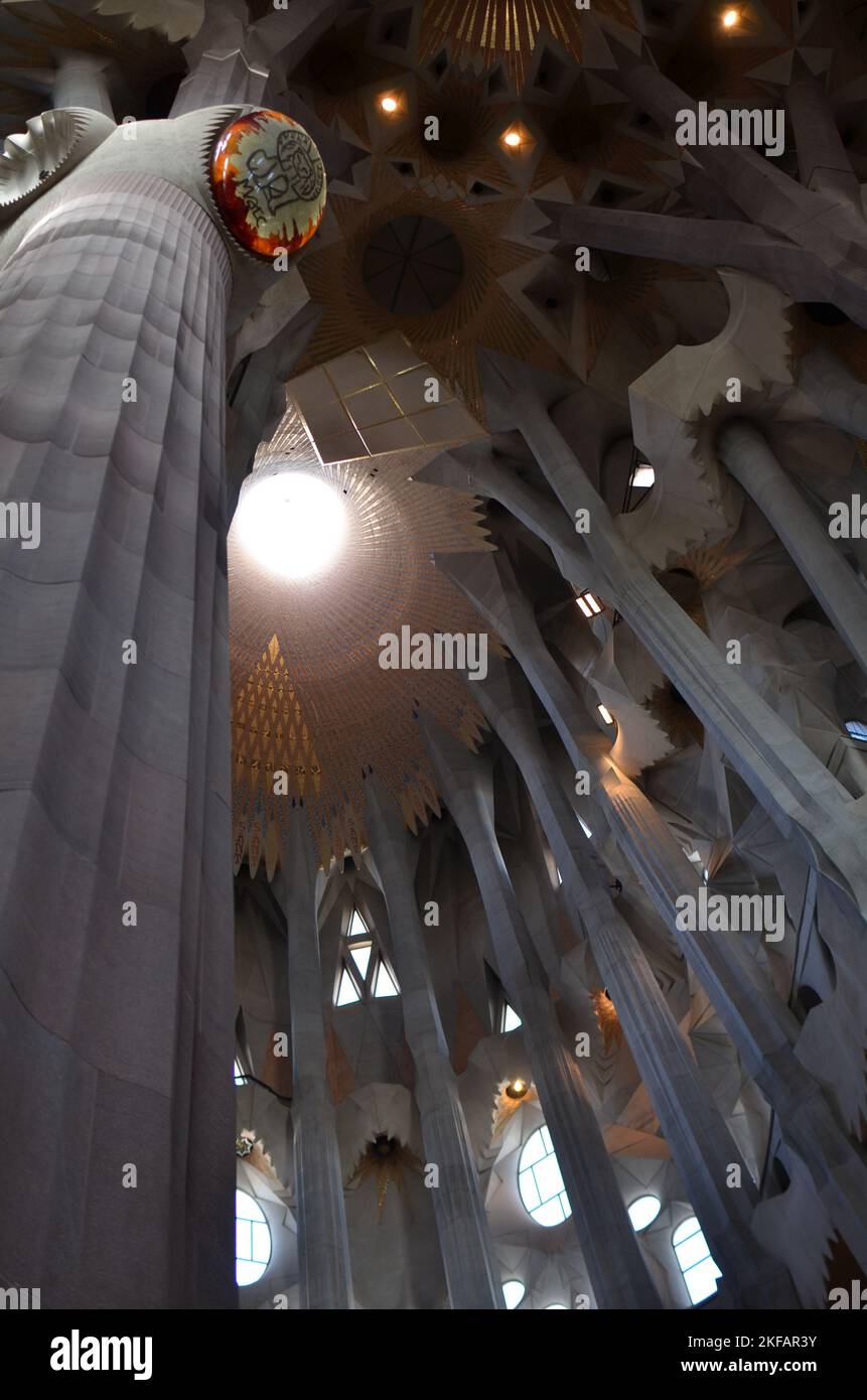 Sagrada Familia Antoni Gaudi cathedral detail architecture Stock Photo - Alamy