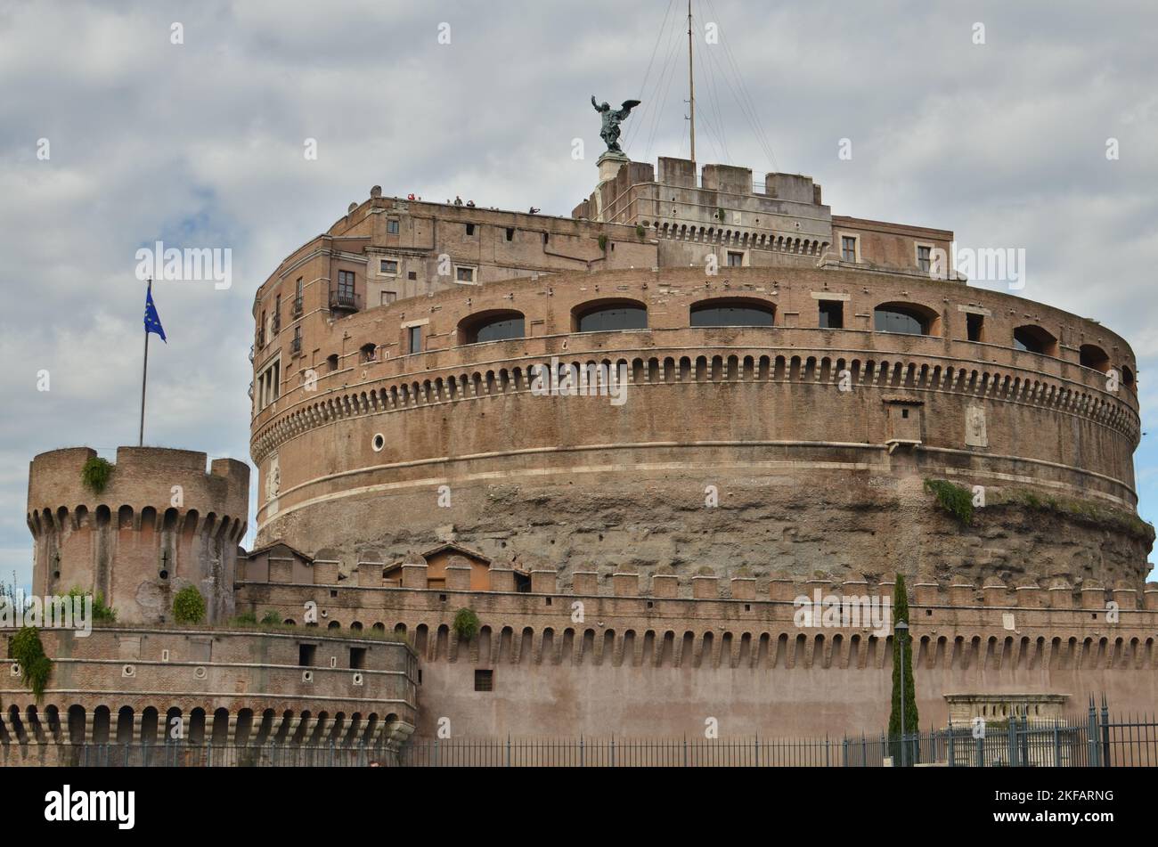 Saint Angel Castel Rome Italy Ancient architecture Stock Photo - Alamy