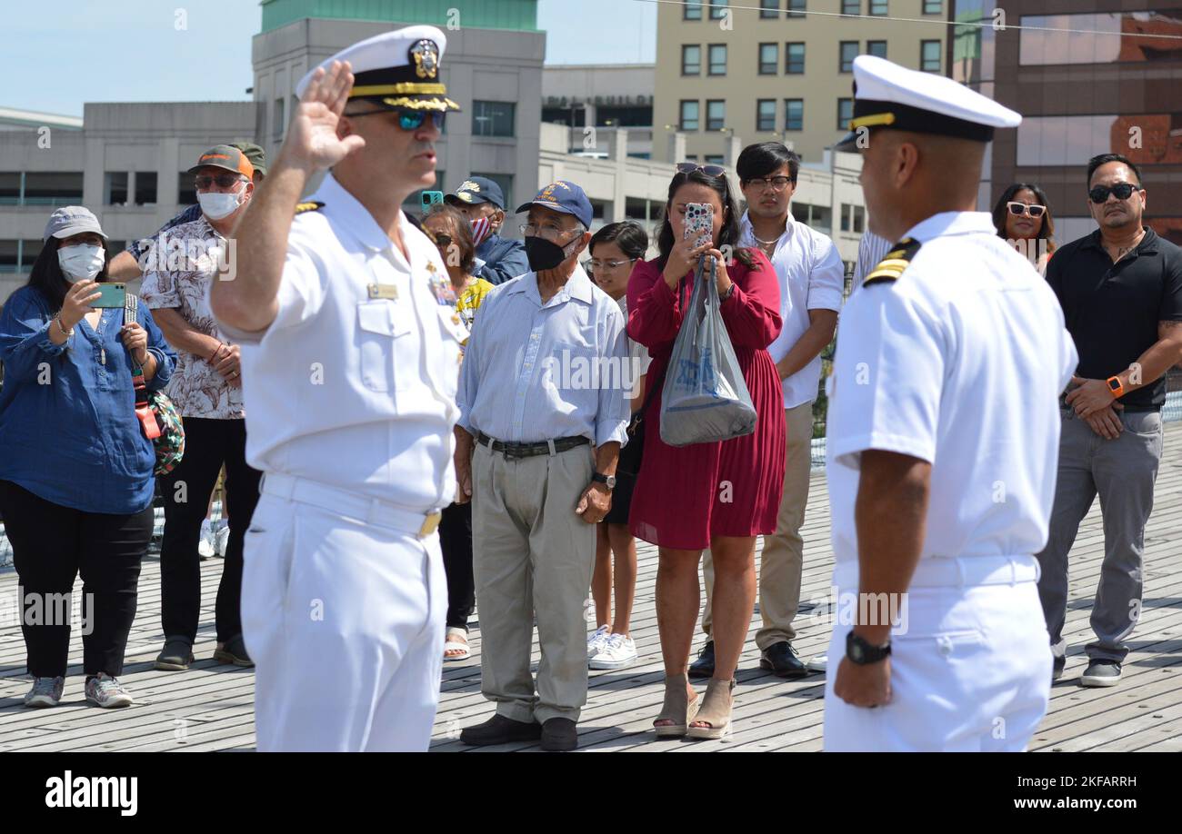 Norfolk, Va. (September 1, 2022) LCDR Carnell Aurelio, assigned to Navy ...