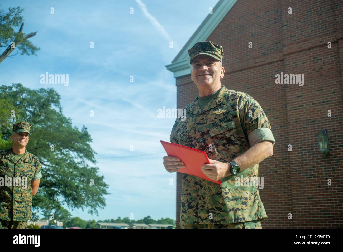 U.S. Navy Capt. James M. Peugh, the command chaplain with Marine Corps ...
