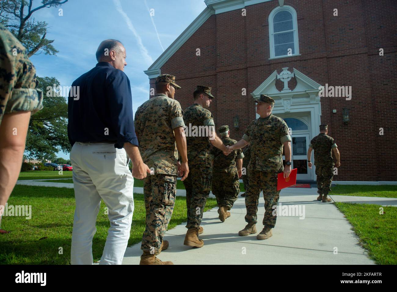 U.S. Navy Capt. James M. Peugh, the command chaplain with Marine Corps ...