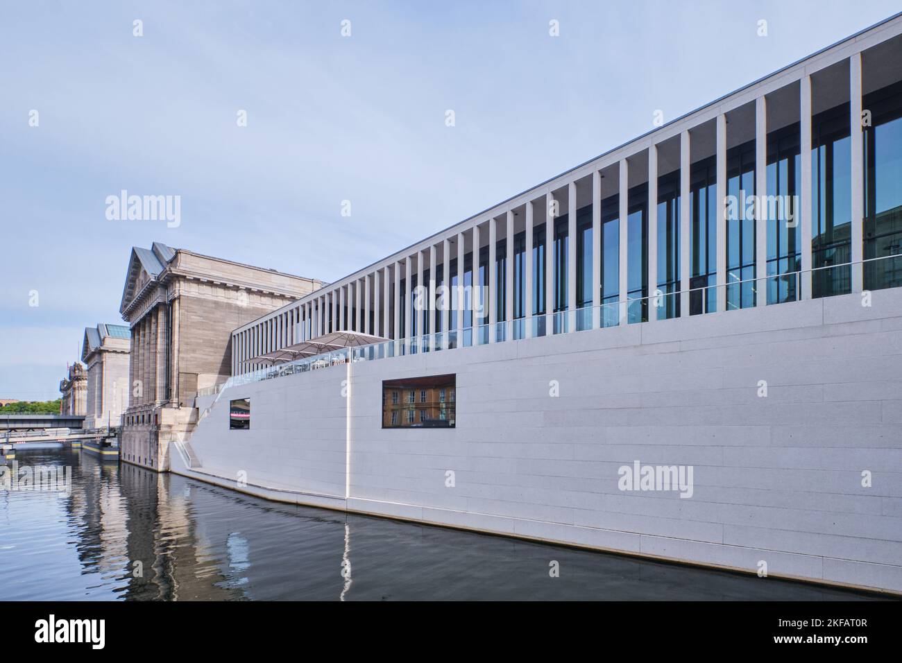 Berlin, Germany - Sept 2022: The modern entrance building of James ...