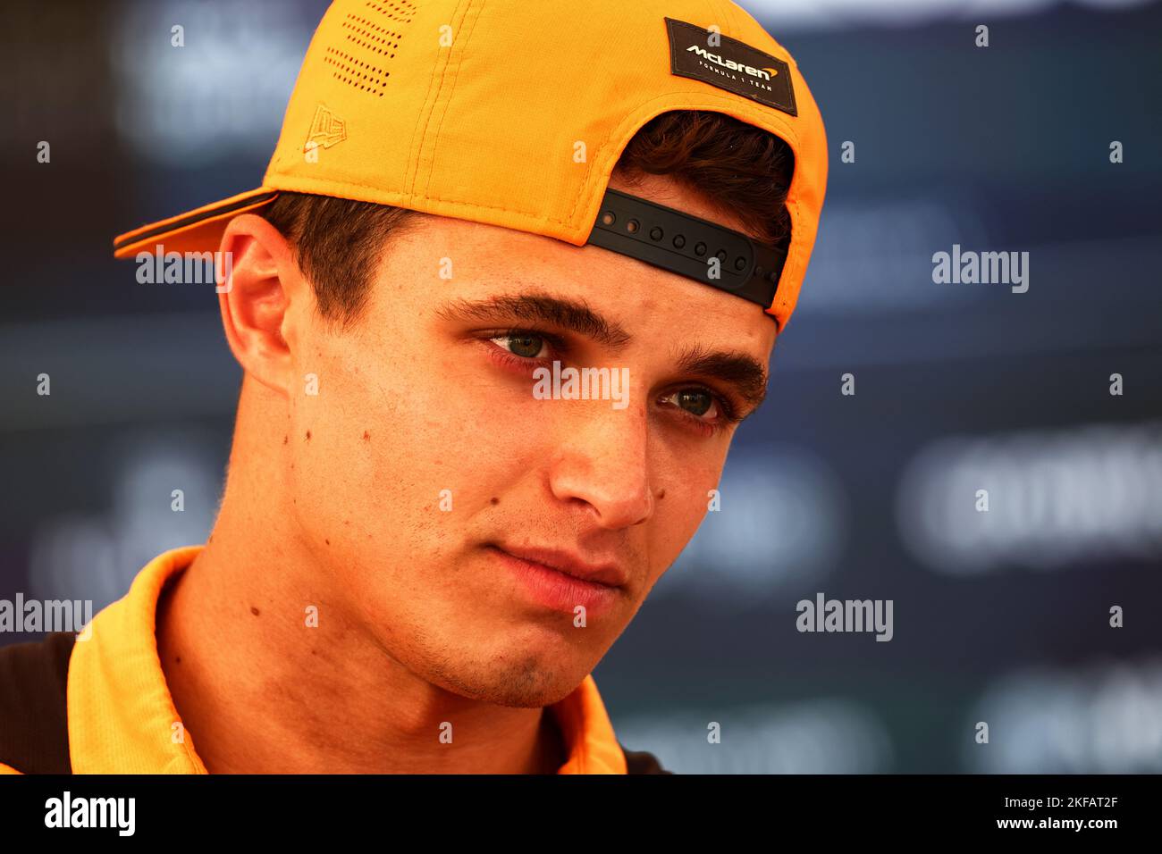 Lando Norris (GBR) McLaren. Abu Dhabi Grand Prix, Thursday 17th ...