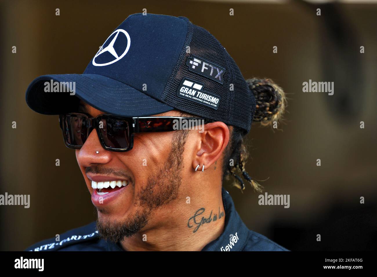 Lewis Hamilton (GBR) Mercedes AMG F1 at a team photograph - the ...