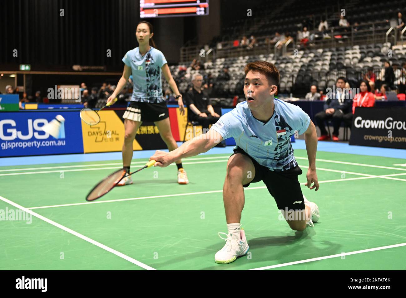 Sydney, Australia. 17th Nov, 2022. Tan Wei Han (L) and Hee Yong Kai ...
