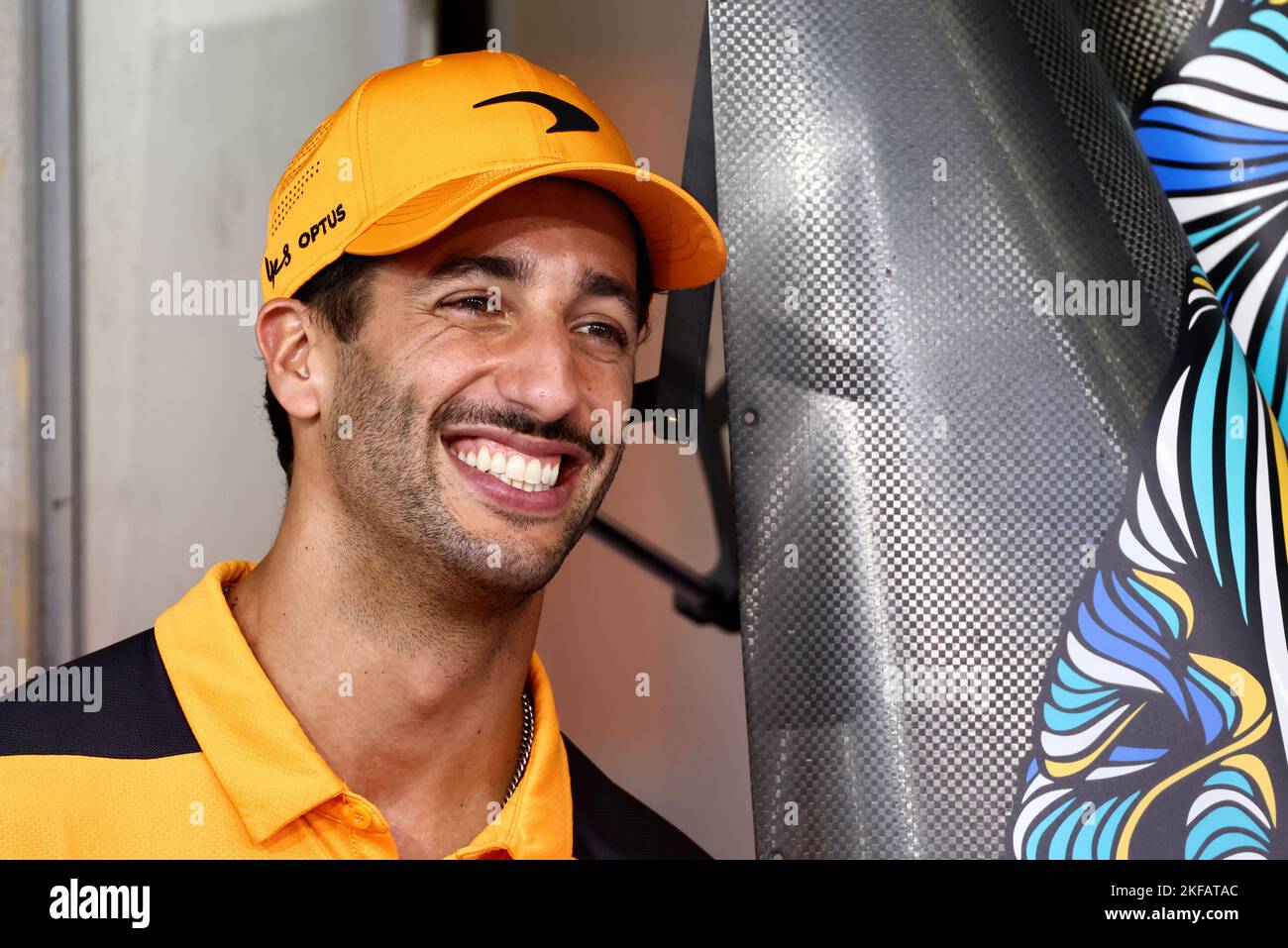 Daniel Ricciardo (AUS) McLaren. Abu Dhabi Grand Prix, Thursday 17th ...