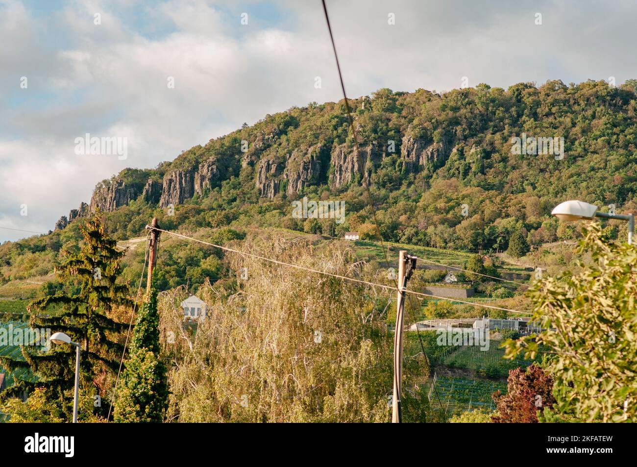Badacsony, Lake Balaton, Hungary The basalt mountains are unique ...