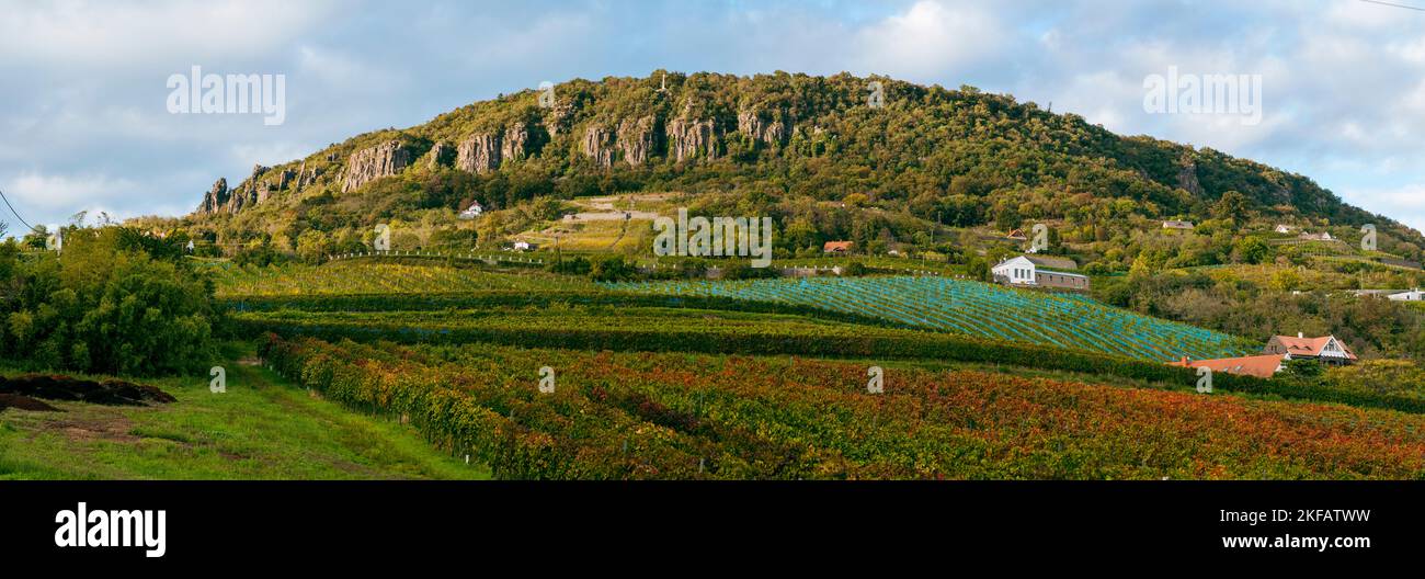 Badacsony, Lake Balaton, Hungary The basalt mountains are unique ...