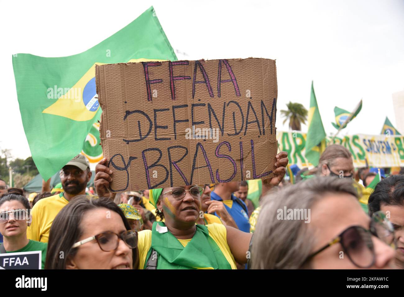 Demonstration against fraud in Brazil's electronic voting machines in ...