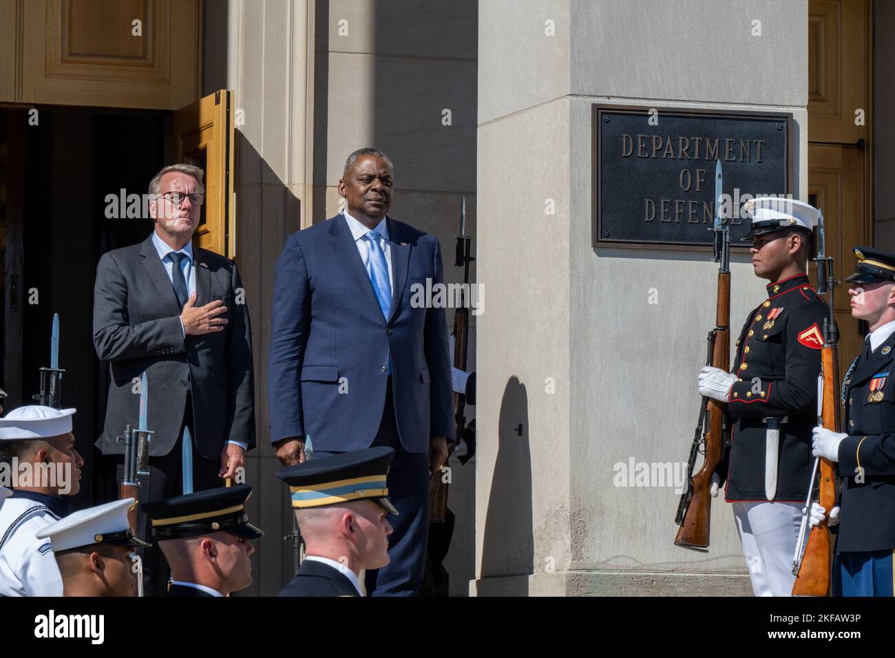 Secretary of Defense Lloyd J. Austin III hosts Danish Defense Minister ...