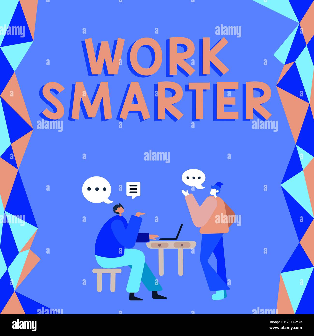 Conceptual caption Work Smarter. Word for Efficiency Be clever in your ...