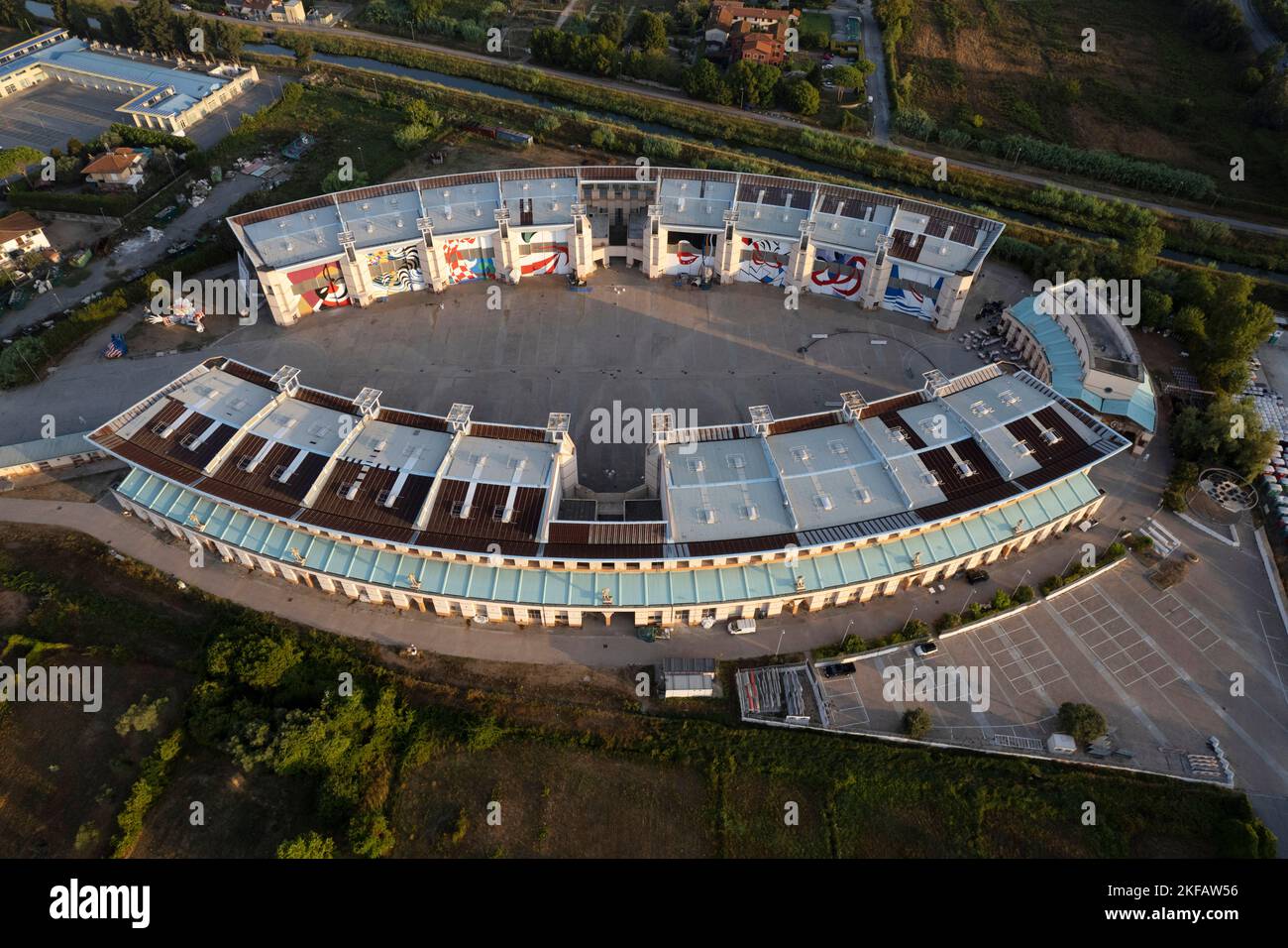Aerial photographic documentation of the Carnival Citadel where the ...