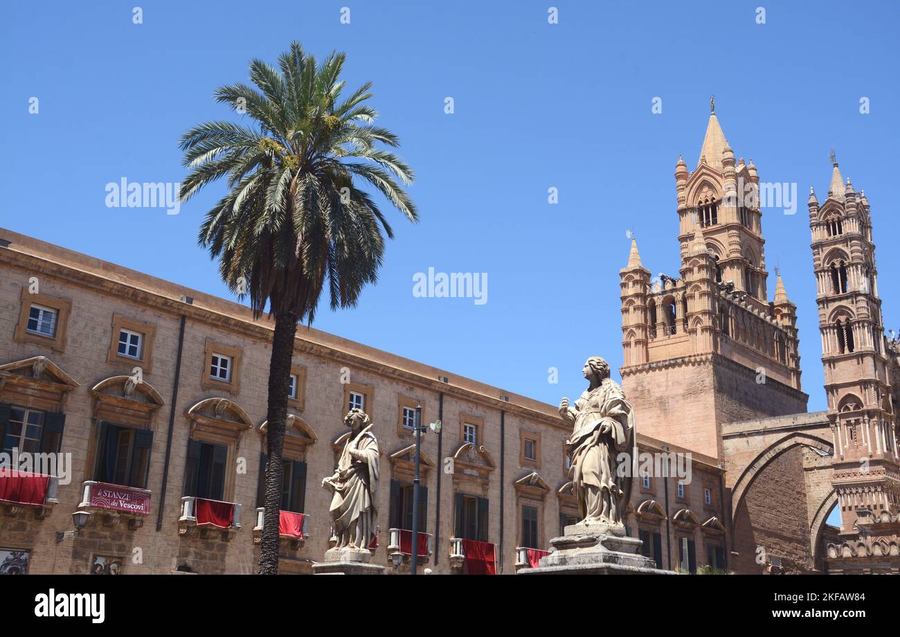 The Norman Arab-style cathedral of Palermo is the main place of ...