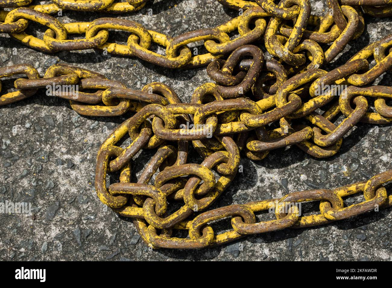 Chains, steel, object, still-life Stock Photo - Alamy