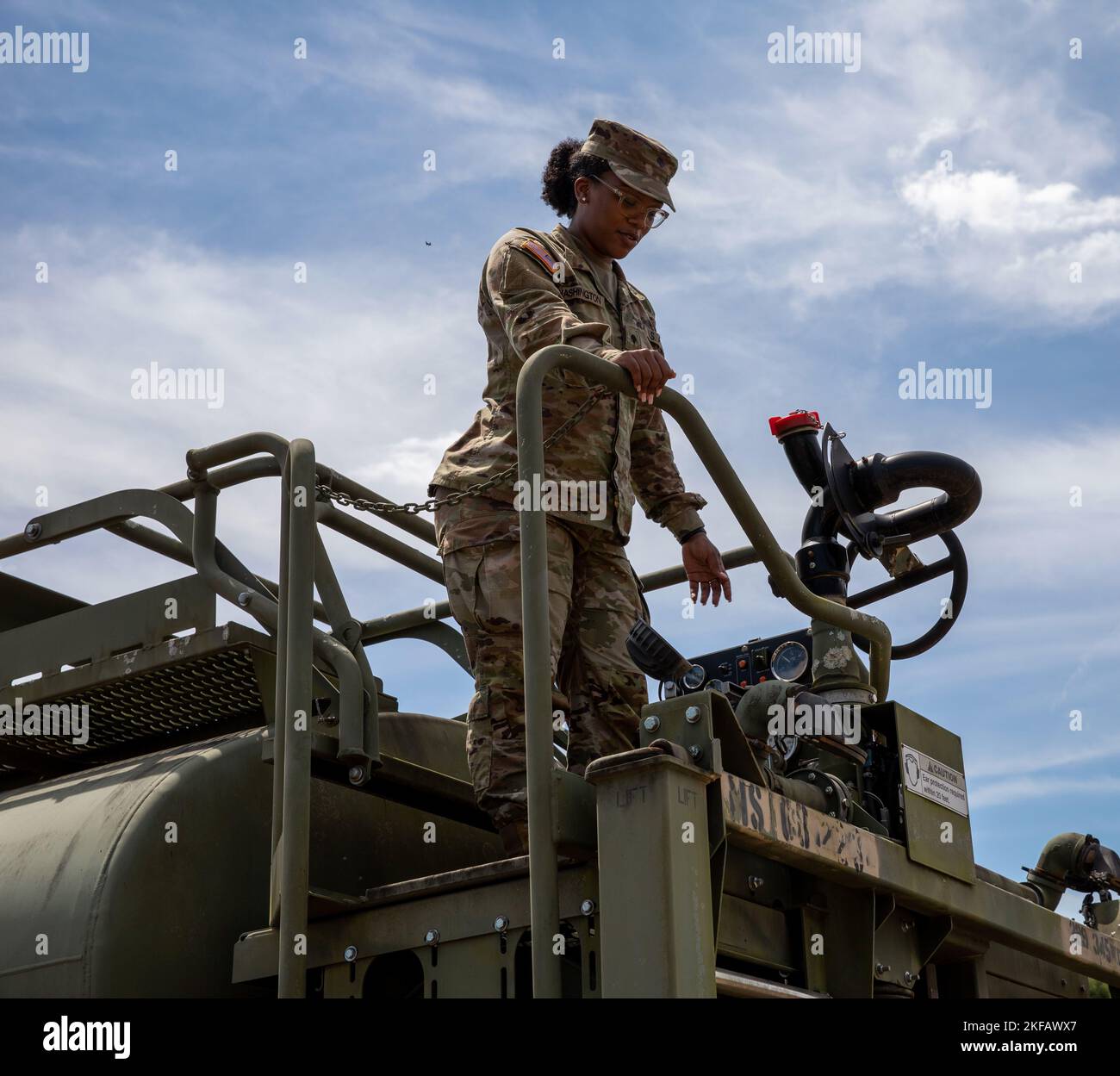 Spc. Amber Washington, Company A, 1st Battalion, 204th Air Defense ...